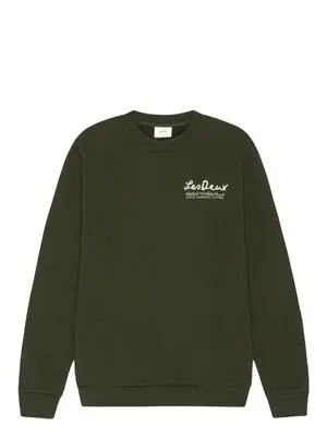 LES DEUX Les Deux Graphic Print Crewneck Sweater
