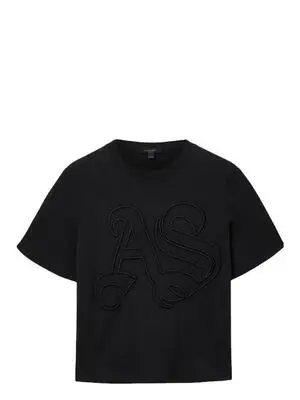 ALLSAINTS ALLSAINTS Lisa Embossed Crew Neck T-Shirt