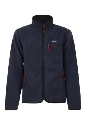 Patagonia Retro Pile Zip-up Fleece Jacket - Black