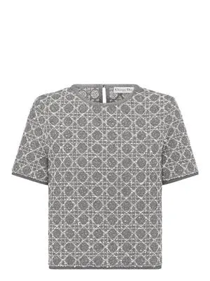 DIOR Dior Macrocannage Short-Sleeved Top