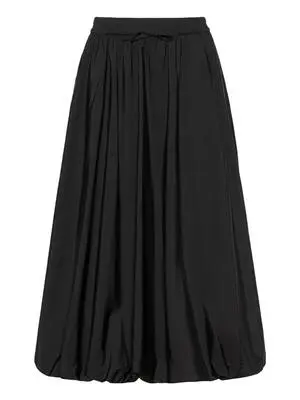 Max Mara Long Water-repellent Canvas Skirt - Black