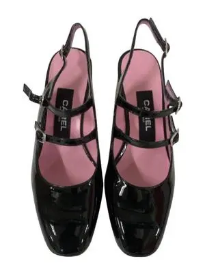 CAREL Open-toe High-heeled Sandals With Adjustable Buckle - Black