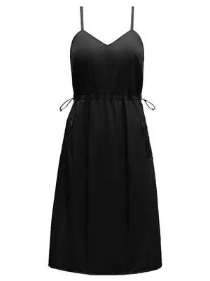Moncler Logo Thin Strap Midi Dress - Black