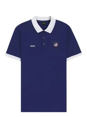 Hugo Boss Paddy Logo Polo Shirt - Blue