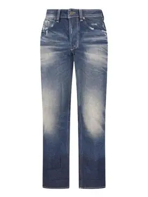 DIESEL® Belt Loops Patch Pockets Button Closure Jeans - Blue