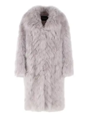 Simonette Ravizza Lapel Coat - Grey