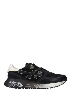Premiata Lauryn Suede Blend Sneakers - Black