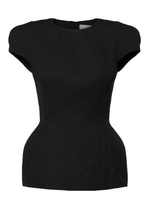 Magda Butrym Silk-cashmere Sculptural Top - Black