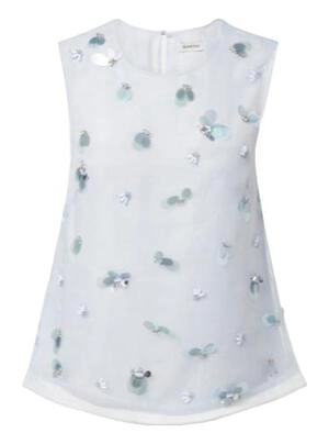Simkhai Celia Embellished Top - Blue