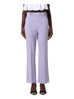 ELISABETTA FRANCHI Elisabetta Franchi Crepe Button Trousers