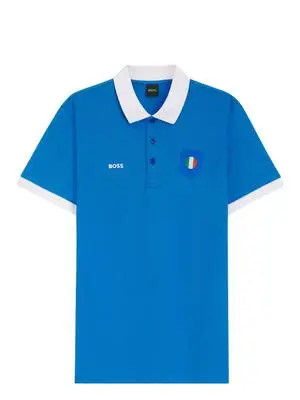 Hugo Boss Paddy Logo Polo Shirt - Blue