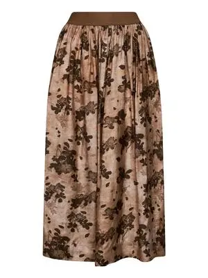 UMA WANG Floral Print Maxi Skirt - No