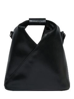 MAISON MARGIELA Leather Triangular Bag - Black