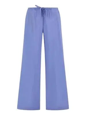 Herno Smart Cotton Popeline Trousers - Light Blue