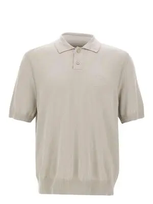 Hugo Boss Asac Regular Fit Knit Polo Shirt - Grey
