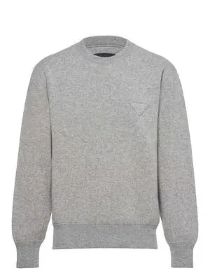 Prada Long Sleeved Crewneck Sweater - Grey