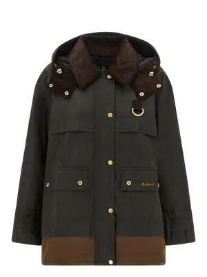 Barbour Long-sleeve Hooded Jacket With Gold-tone Hardware - Green