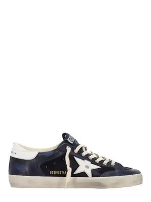 GOLDEN GOOSE Golden Goose Deluxe Brand Super Star Low-Top Sneakers Blue