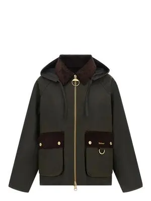 Barbour Long-sleeve Casual Jacket With Drawstring Hood - Green