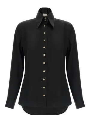 Khaite Long-sleeved Shirt - Black