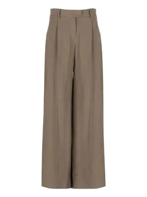 Brunello Cucinelli Tailored Trousers With Belt Loops - Brown