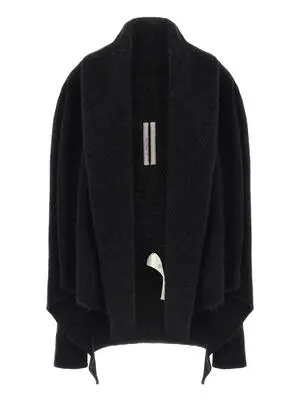 Rick Owens Long Sleeve Shawl Collar Cardigan - Black