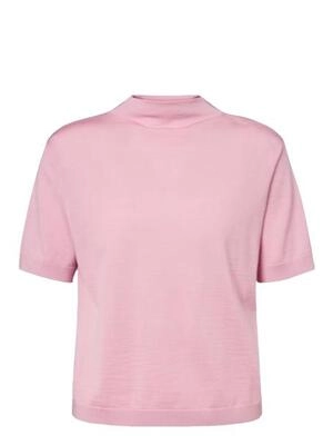 JIL SANDER Jil Sander Lightweight Wool High Neck Sweater Pink