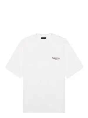 Balenciaga Political Campaign Logo T-shirt - White