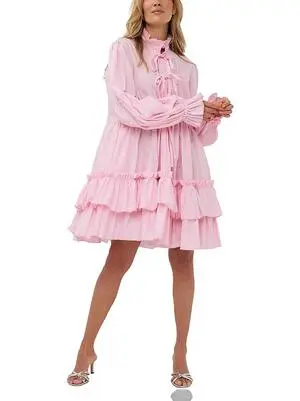 MARIELLE STOKKELAAR Kira Ruffle Dress - Pink