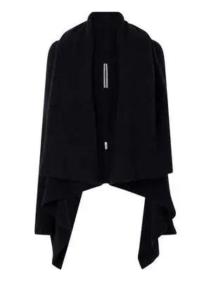 Rick Owens Draped Wool-blend Cardigan - Black