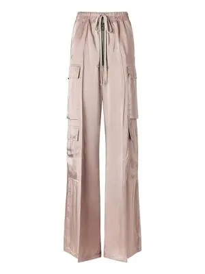 Rick Owens Charmuse Wide-leg Cargo Pants - Blush