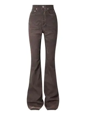 Rick Owens Bolan High-waist Flared Jeans - Grape