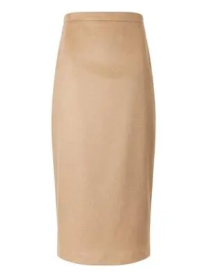 Max Mara Hair Midi Skirt - Camel
