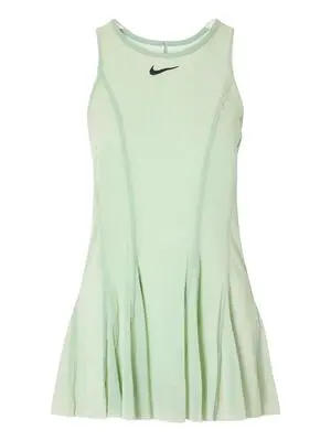 Nike Logo-print Stretch-jersey Tennis Dress - Green