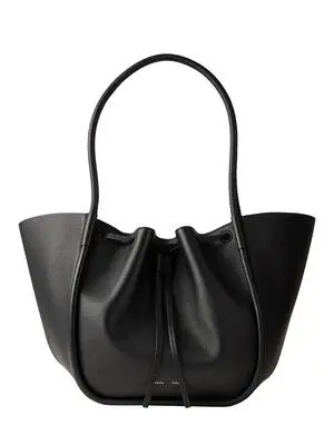 Proenza Schouler Proenza Schouler Ruched Leather Tote Black