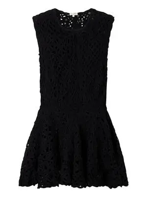 DIOTIMA Diotima Laurin Scalloped Net Georgette Blouse