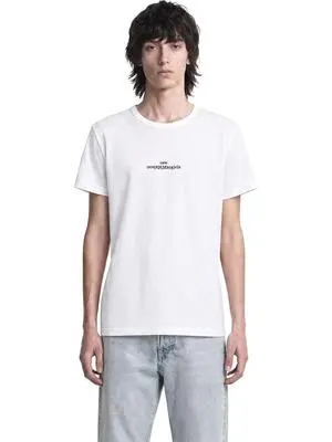 MAISON MARGIELA Cotton Short Sleeve T-shirt - White