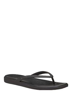 Pink Crocs Miami Flip Sandals - Black