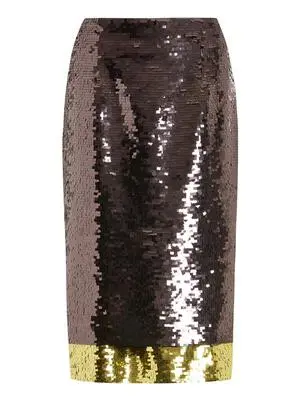 16Arlington Nyla Midi Skirt - Brown