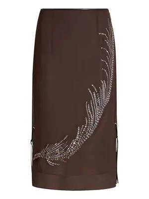 16Arlington Merrow Midi Skirt - Brown