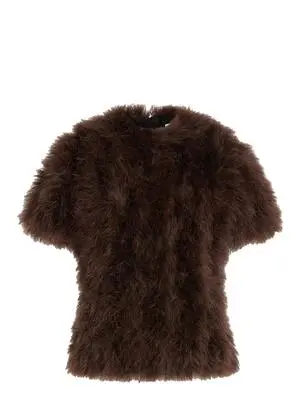 16Arlington Fara Feather Top - Brown