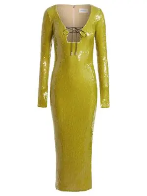 16Arlington Solaria Midi Dress - Green