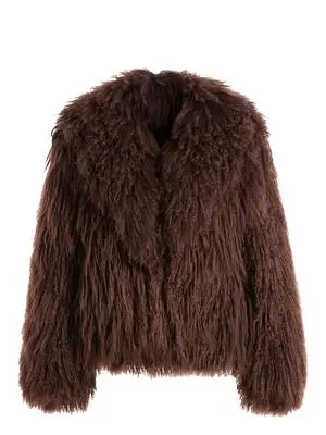16Arlington Maryam Shearling Jacket - Dark Chocolate