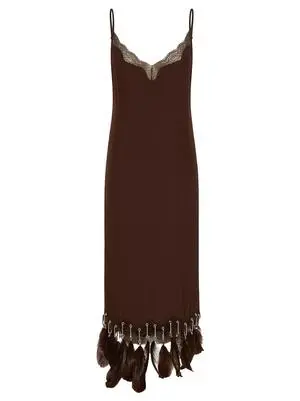 16Arlington Kena Midi Dress - Chocolate