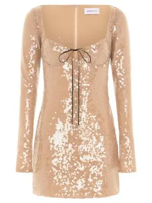 16Arlington Franca Sequin Mini Dress - Nude