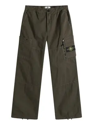 Stone Island Organic Cotton Ripstop Cargo Pants - Charcoal