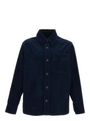 A.p.c. Sovracamicia Basile Velluto A Coste - Blu