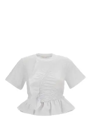 Cecilie Bahnsen Ace T-shirt Jersey - White