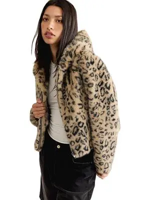 MOTHER The Hooded Polar Opposite Jacket - Leopard
