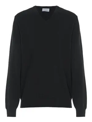 Malo Cashmere V-neck Sweater - Black